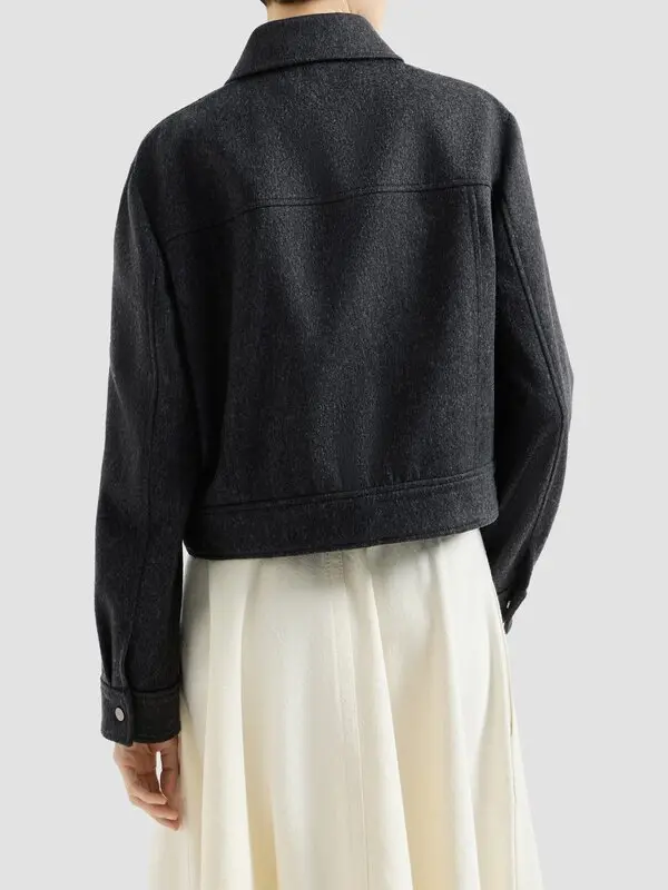 Brunello Cucinelli Wool Flannel Outerwear Jacket