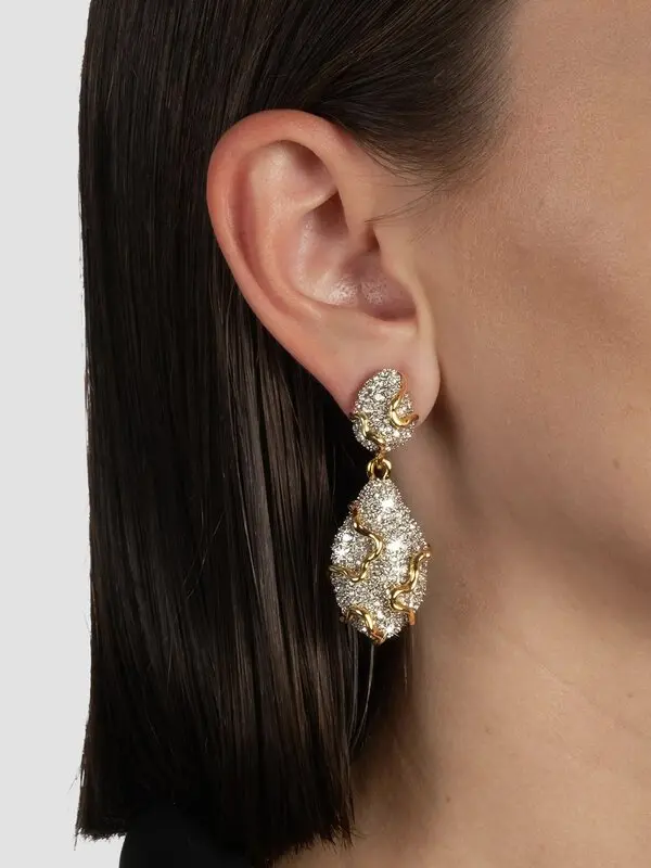 Alexis Bittar Solanales Rhodium-plated, 14k-gold-plated & Pebble Drop Earrings