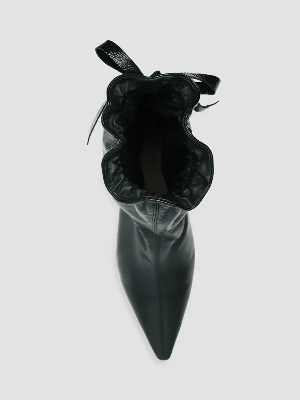 Cinq À Sept Alex 65mm Scrunched Leather Ankle Boots