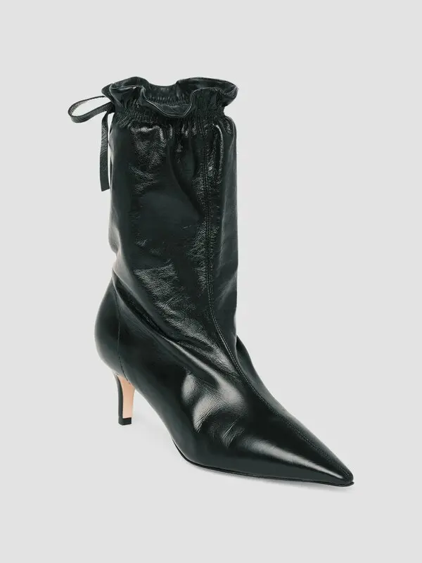 Cinq À Sept Alex 65mm Scrunched Leather Ankle Boots