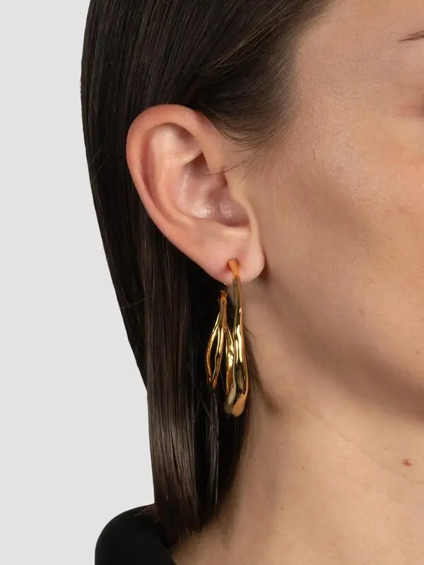 Alexis Bittar Molten 14k--plated Spiral Hoop Earrings