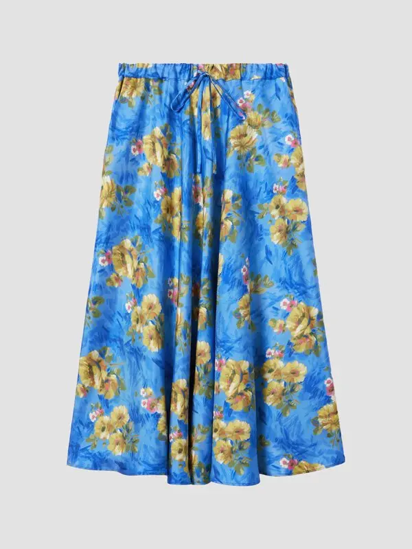 La DoubleJ Drawstring Skirt - Riptide Light Blue