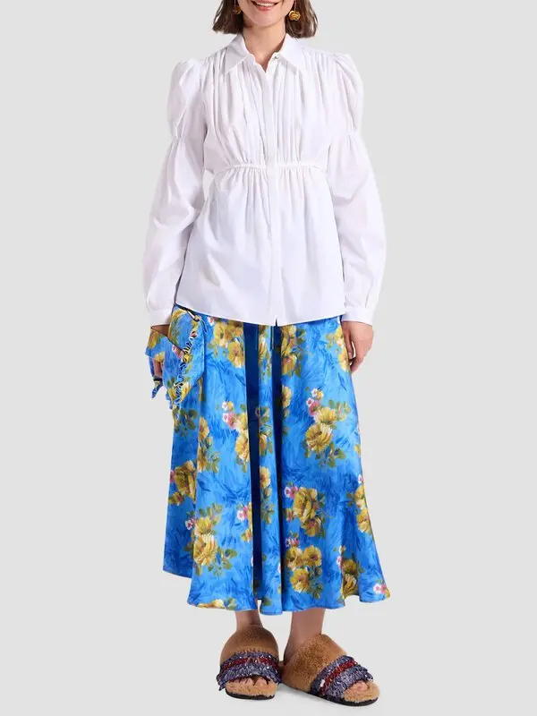 La DoubleJ Drawstring Skirt - Riptide Light Blue
