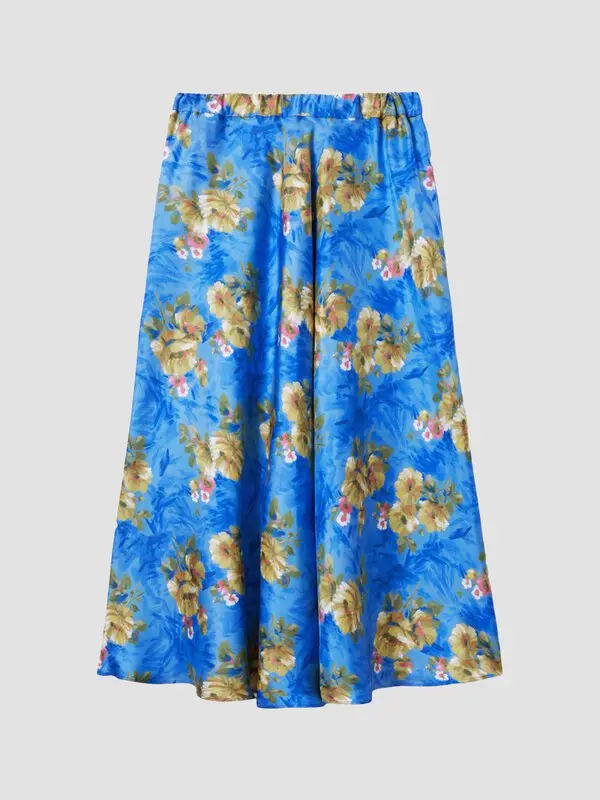 La DoubleJ Drawstring Skirt - Riptide Light Blue