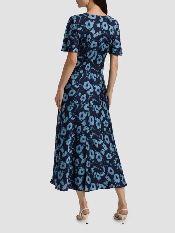 Tanya Taylor Daphne Poppy Dot Midi-dress