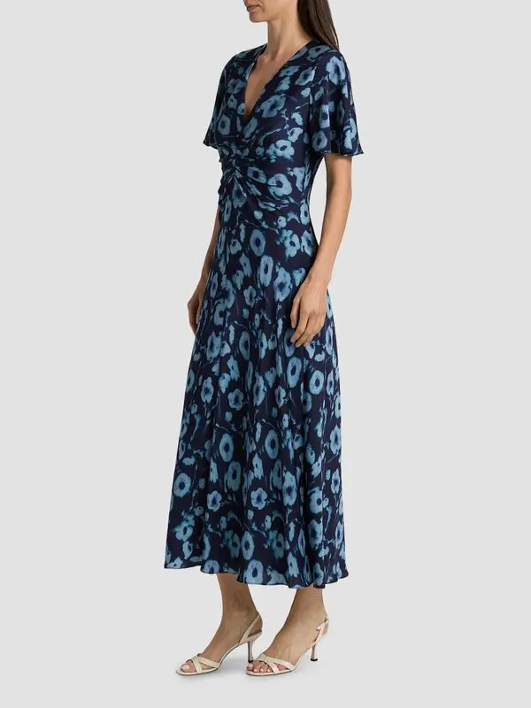 Tanya Taylor Daphne Poppy Dot Midi-dress