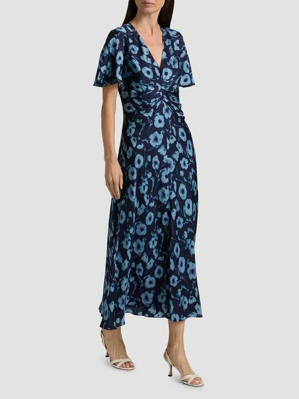 Tanya Taylor Daphne Poppy Dot Midi-dress