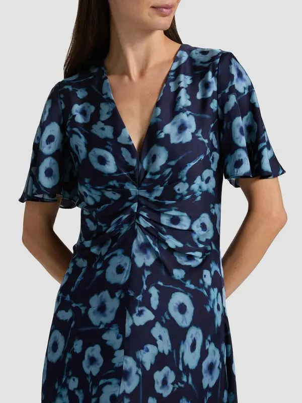 Tanya Taylor Daphne Poppy Dot Midi-dress