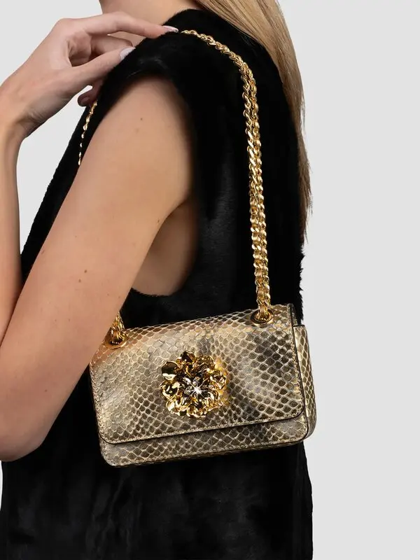 Alexis Bittar Bella Mini 14k-gold-plated & Leather Shoulder Bag