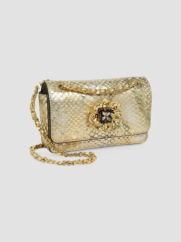 Alexis Bittar Bella Mini 14k-gold-plated & Leather Shoulder Bag