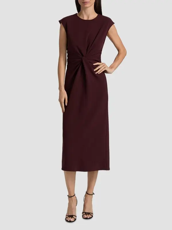 Tanya Taylor Kimberly Scuba Twist Midi-dress