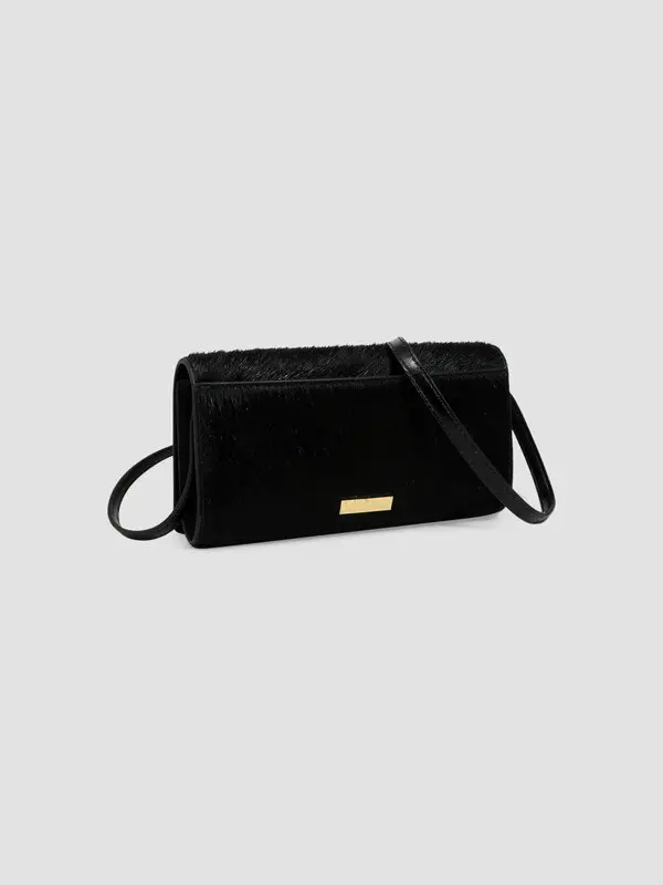 Alexis Bittar 14k-gold-plated & Calf Hair Serpent Handle Clutch - Black