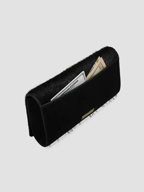 Alexis Bittar 14k-gold-plated & Calf Hair Serpent Handle Clutch - Black