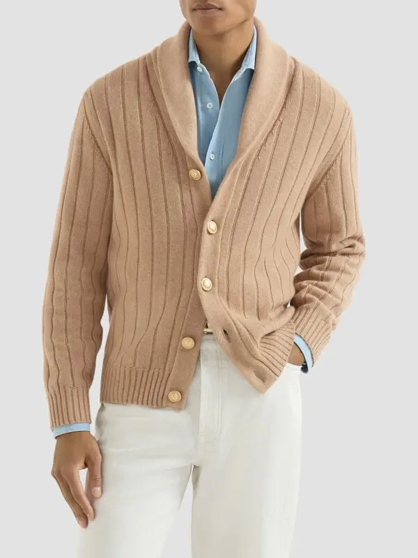 Brunello Cucinelli Cashmere Ribbed Cardigan