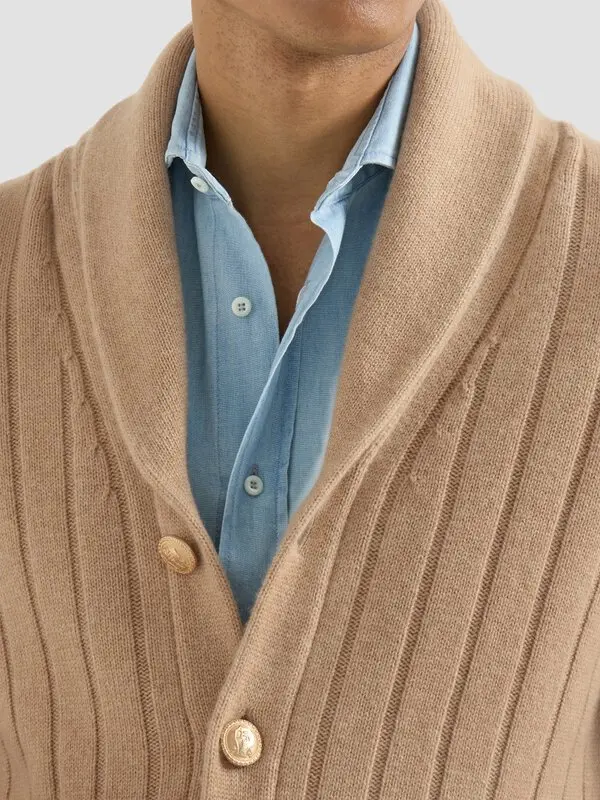 Brunello Cucinelli Cashmere Ribbed Cardigan