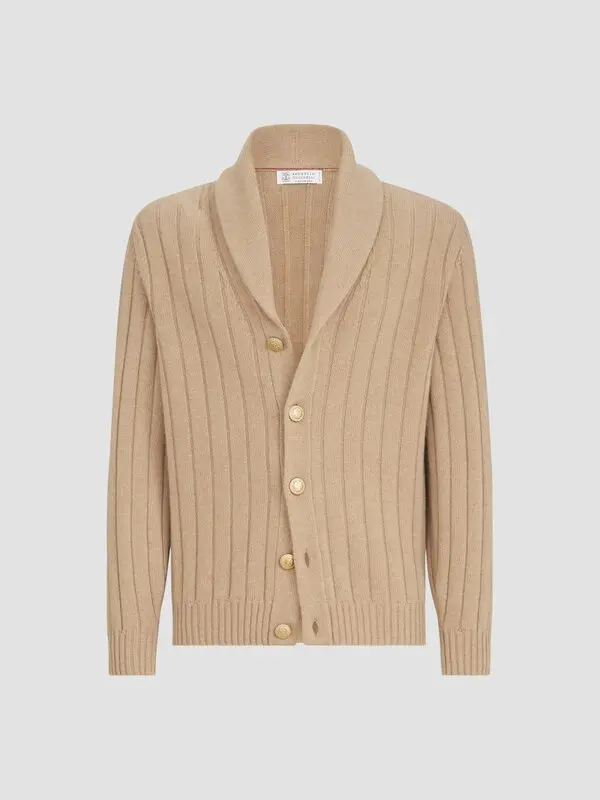 Brunello Cucinelli Cashmere Ribbed Cardigan