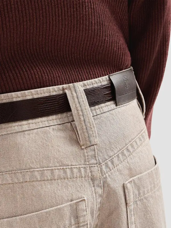 Brunello Cucinelli Baggy Jeans With Monili