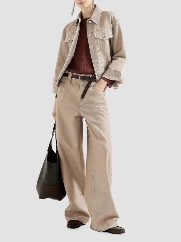 Brunello Cucinelli Baggy Jeans With Monili