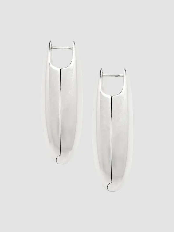 Bottega Veneta Sterling Sculptural Earrings - Silver