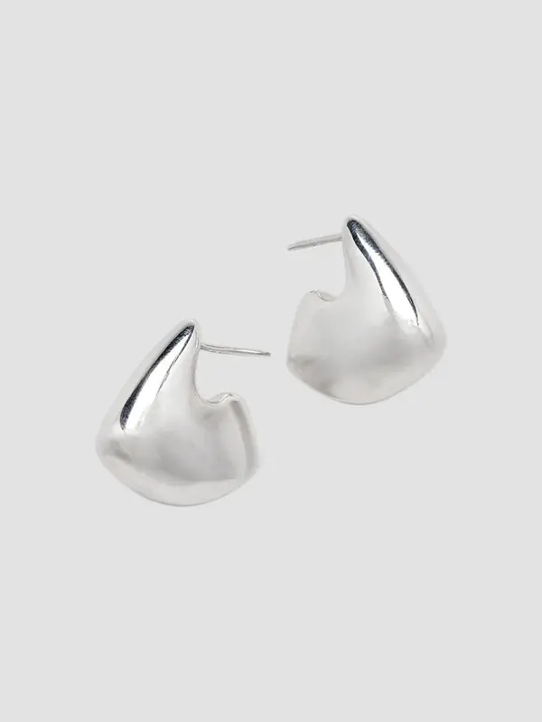 Bottega Veneta Sterling Geometric Earrings - Silver