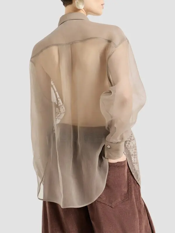 Brunello Cucinelli Crispy Silk Shirt
