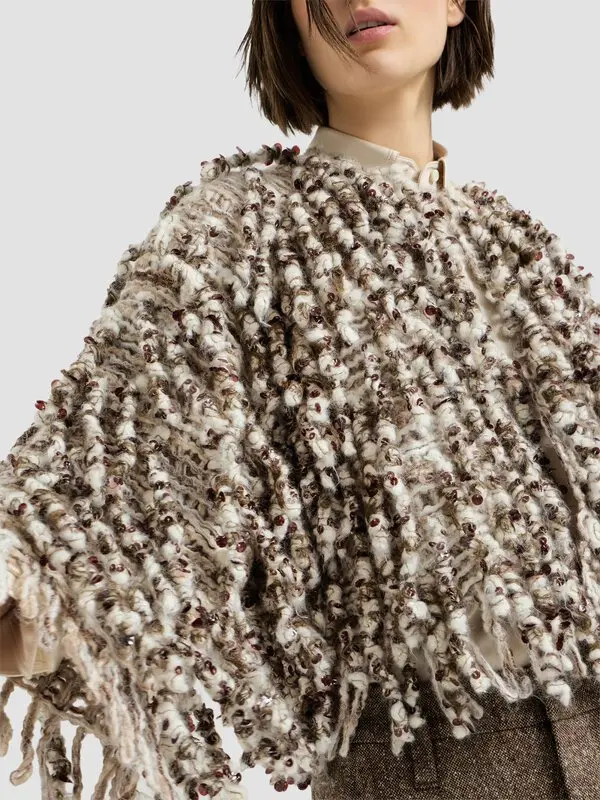 Brunello Cucinelli Dazzling Twist Embroidery Cardigan
