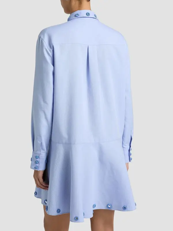 Cinq À Sept Giulia Crochet Mirrors Mini Shirtdress