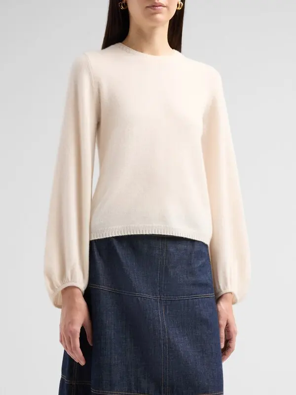 Tanya Taylor Marina Cashmere Crewneck Sweater