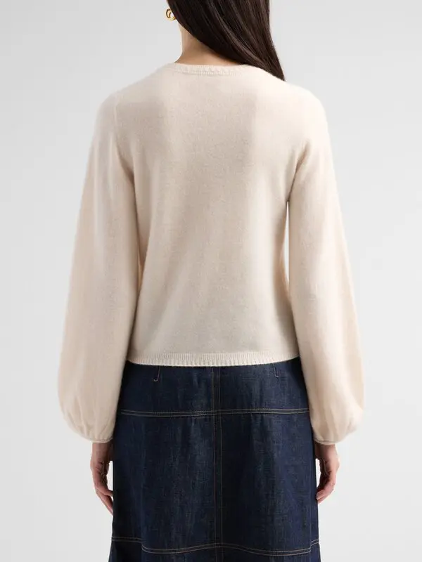 Tanya Taylor Marina Cashmere Crewneck Sweater