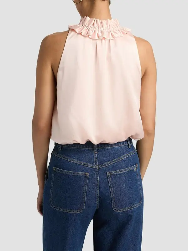 Cinq À Sept Lucianna Ruffled Collar Bubble Top