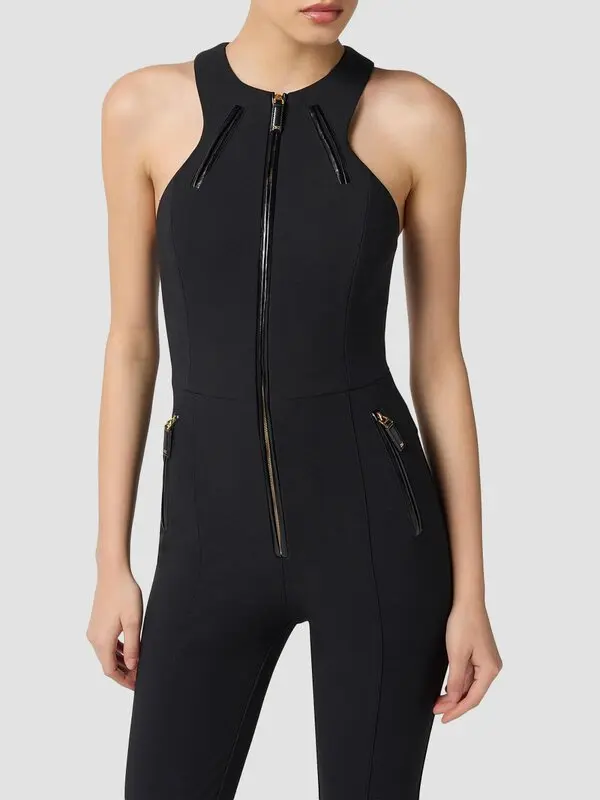 Elisabetta Franchi Crêpe Zip Jumpsuit