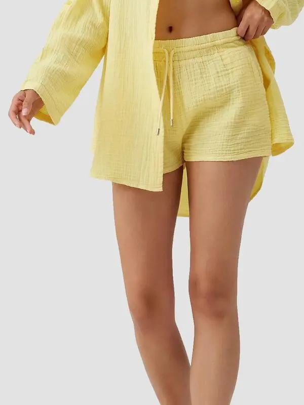 Melissa Odabash Abbie Cotton Muslin Shorts