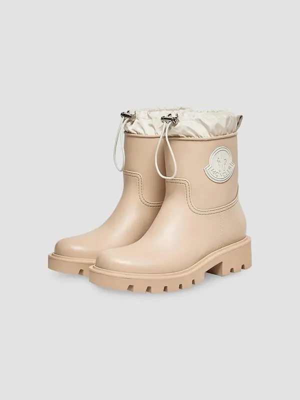 Moncler Kickstream Boots - Light Beige