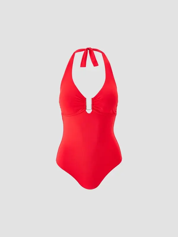 Melissa Odabash Tampa Halterneck One-piece Swimsuit - Red