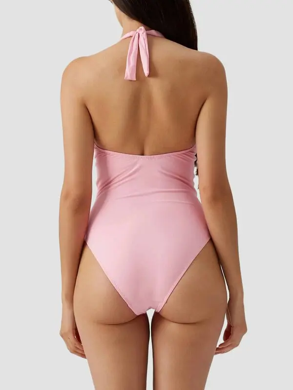 Melissa Odabash Tampa Halterneck One-piece Swimsuit - Rose