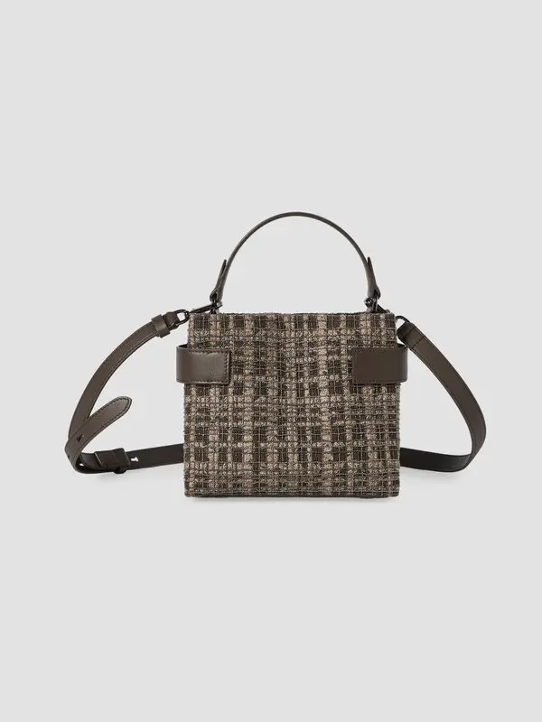 Brunello Cucinelli Essence Small Top Handle Bag In Suede