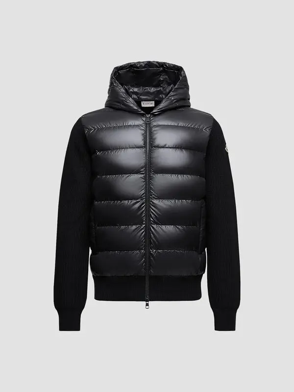 Moncler Down-filled Hoodie In Wool