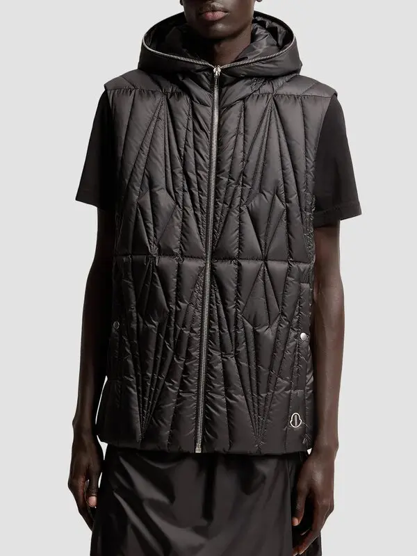 Moncler Rick Owens Geocamo Ziplock Puffer Vest