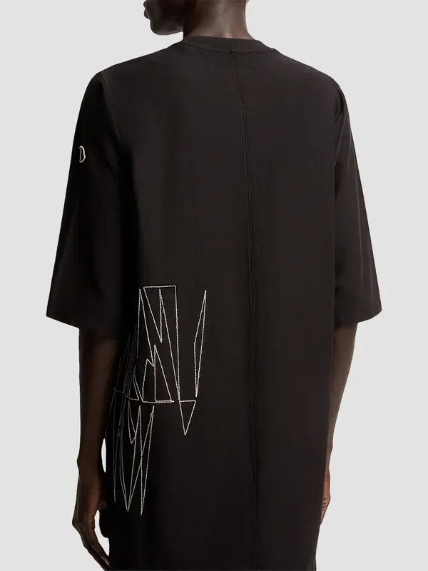 Moncler Rick Owens Jumbo Crew Neck T-shirt In Cotton