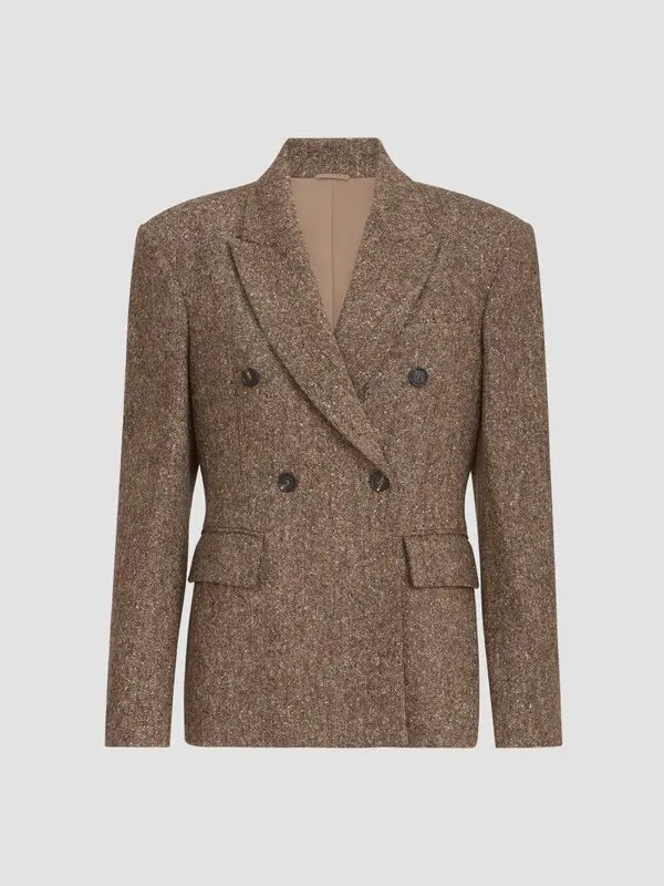 Brunello Cucinelli Virgin Wool Donegal Blazer