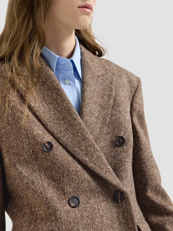Brunello Cucinelli Virgin Wool Donegal Blazer