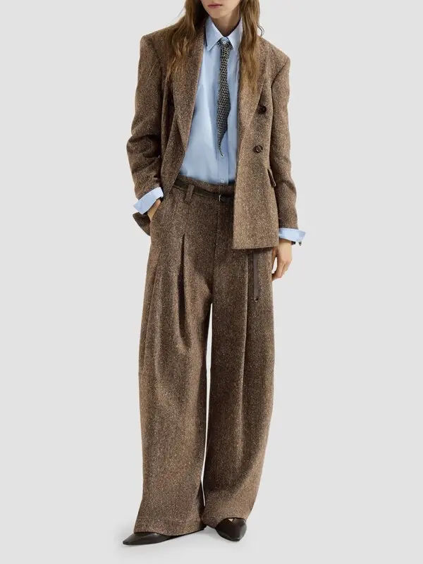 Brunello Cucinelli Virgin Wool Donegal Blazer