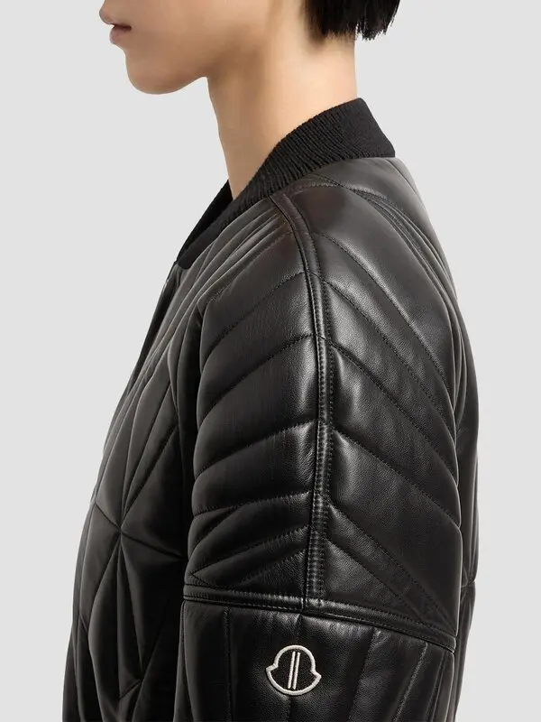 Moncler Rick Owens Geocamo Jacket In Leather