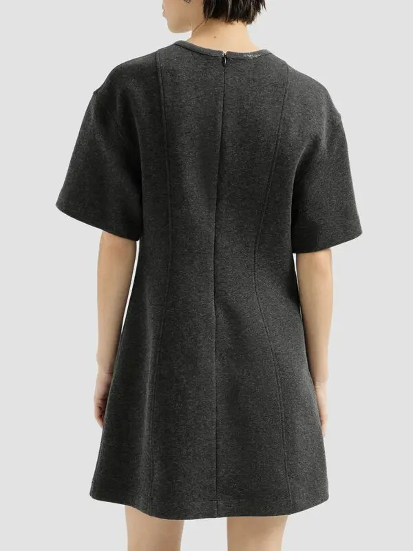 Brunello Cucinelli Techno Cotton And Cashmere Interlock T-shirt Dress