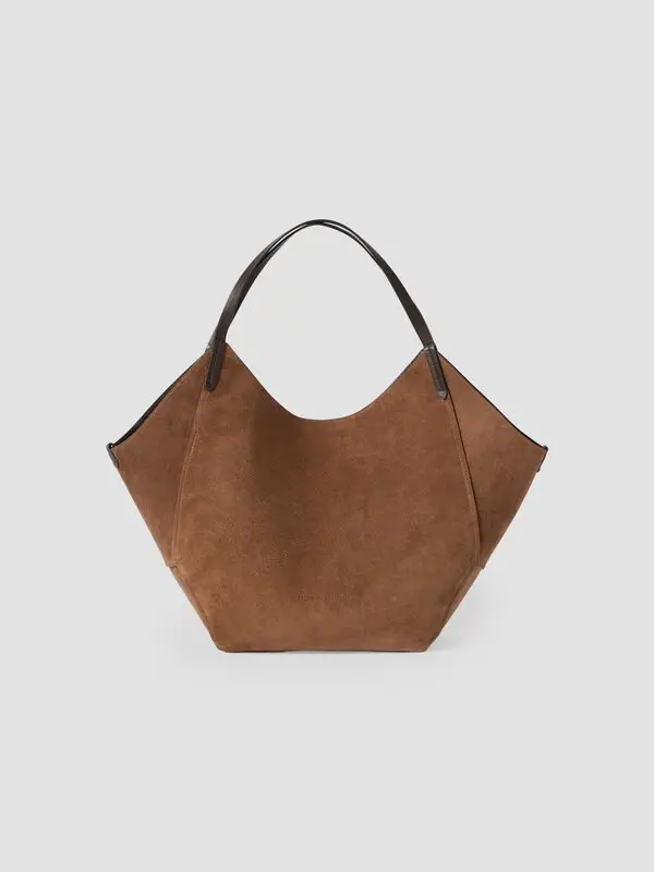 Brunello Cucinelli Reversible Duo Shopper In Lizard-effect Calfskin