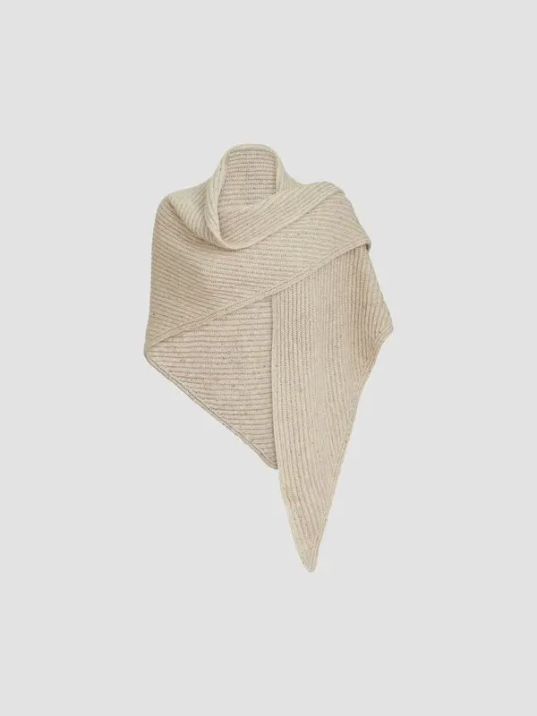 Brunello Cucinelli Sparkling Cashmere, Wool And Mohair Rib Knit Shawl