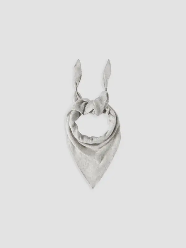 Brunello Cucinelli Cashmere Scarf With Shiny Details - Light Grey