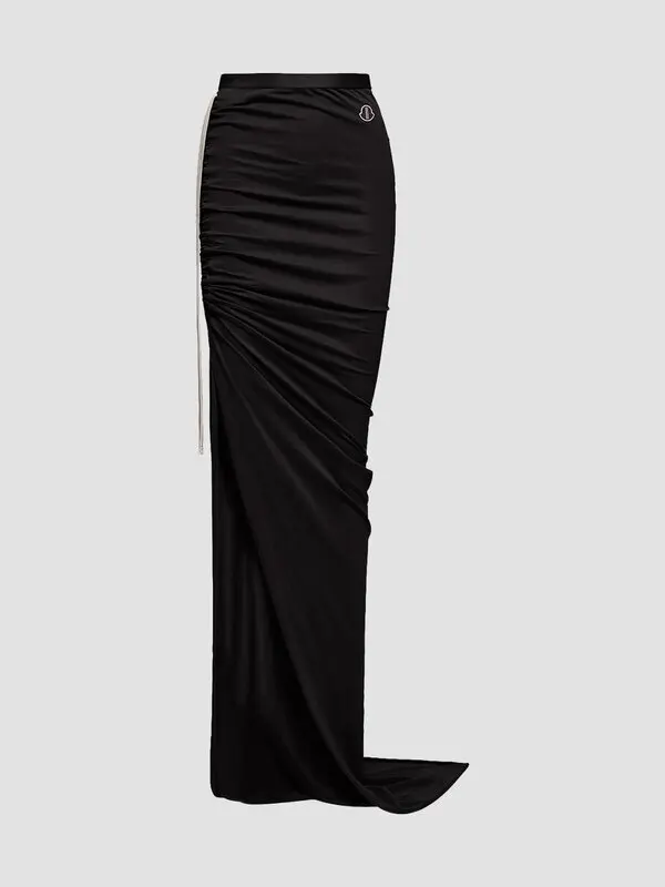 Moncler Rick Owens Adjustable Skirt In Cotton
