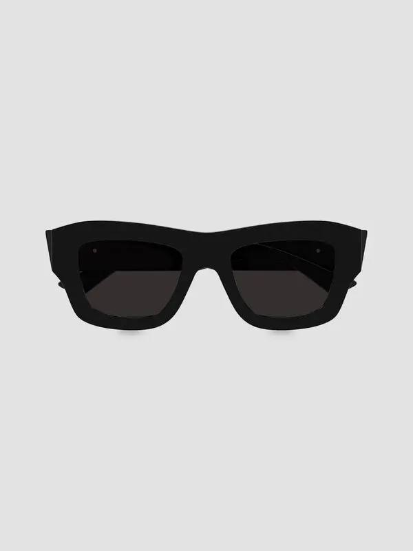 Bottega Veneta Flat 50mm Squared Sunglasses - Black