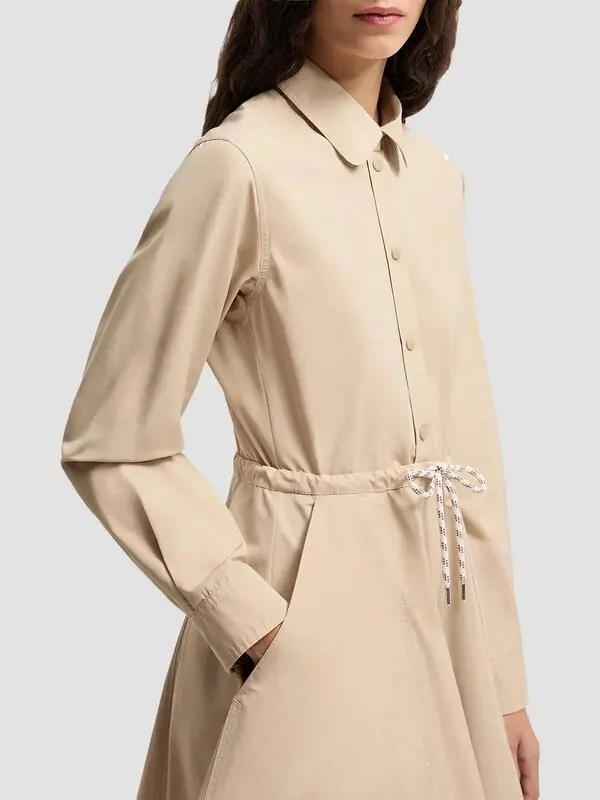 Moncler Shirt Dress In Poplin